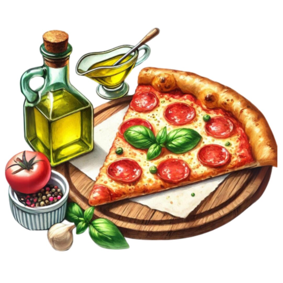 28 Pizza Clipart PNG, Pizza Slice, Fast Food Clipart, Printable ...