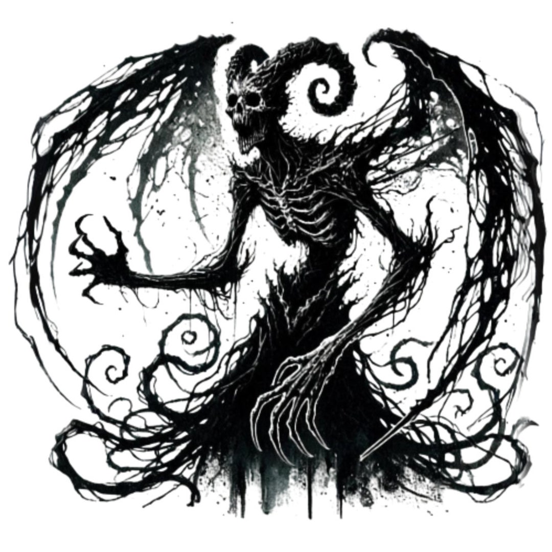 28 Horror Demon Monsters and Ghosts Clipart PNG Bundle, Gothic Digital ...