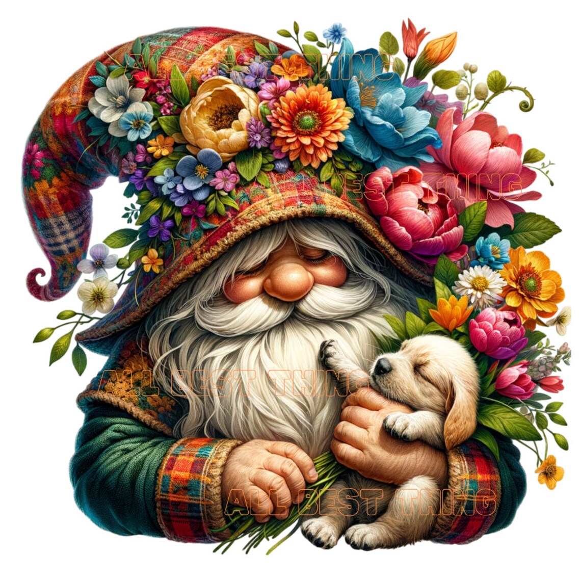 Spring Gnome Clipart Bundle Png, Gnome Clipart Commercial Use ...