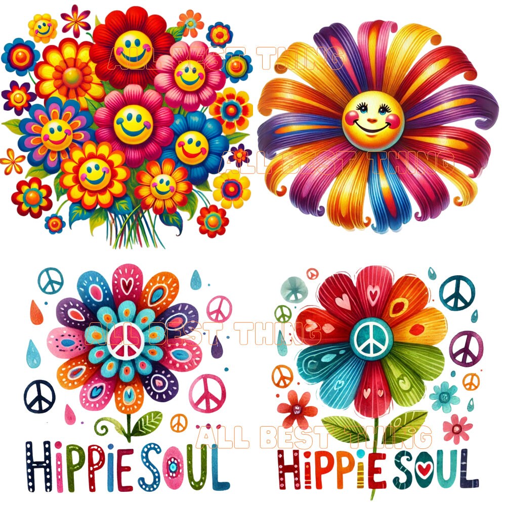 24 Hippie Png Designs, Hippie Soul Png Graphics, Groovy Png Cliparts ...