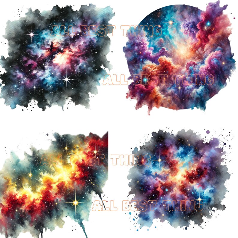 36 Galaxy Clipart Galaxy PNG Space Clipart Galaxy Background Watercolor ...