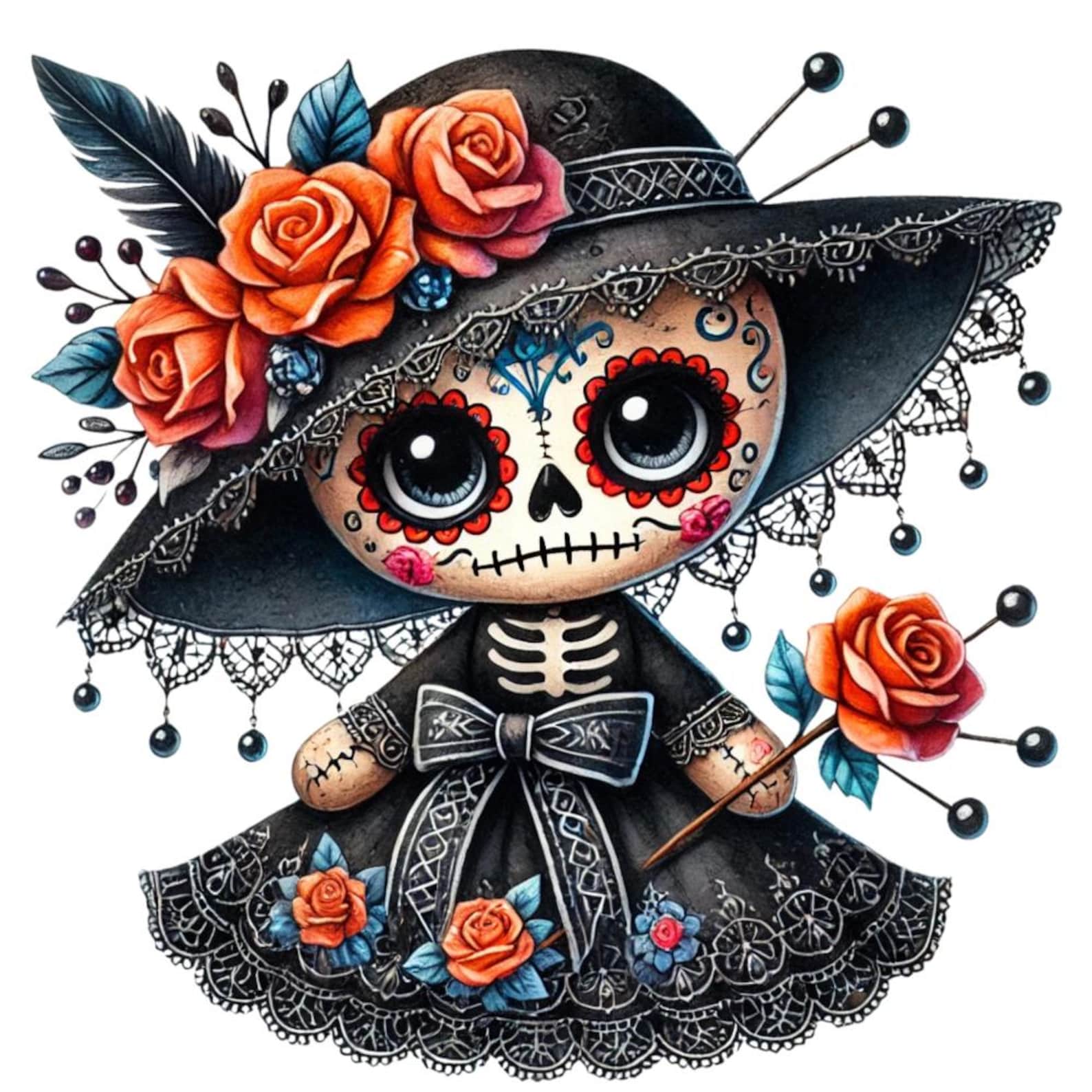 28 Cute Voodoo Dolls Clipart PNG, Halloween Voodoo, Spooky, Commercial ...