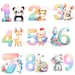 Watercolor Cute Animal Alphabet Collection Clipart, PNG Nursery Clipart ...