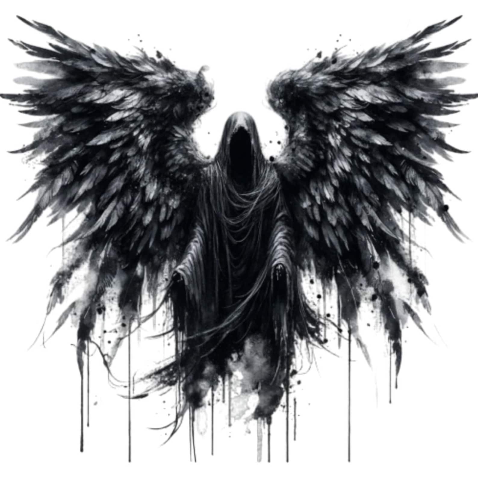 24 Angel of Death PNG Clipart Dark Gothic Art Grim Reaper Clipart ...