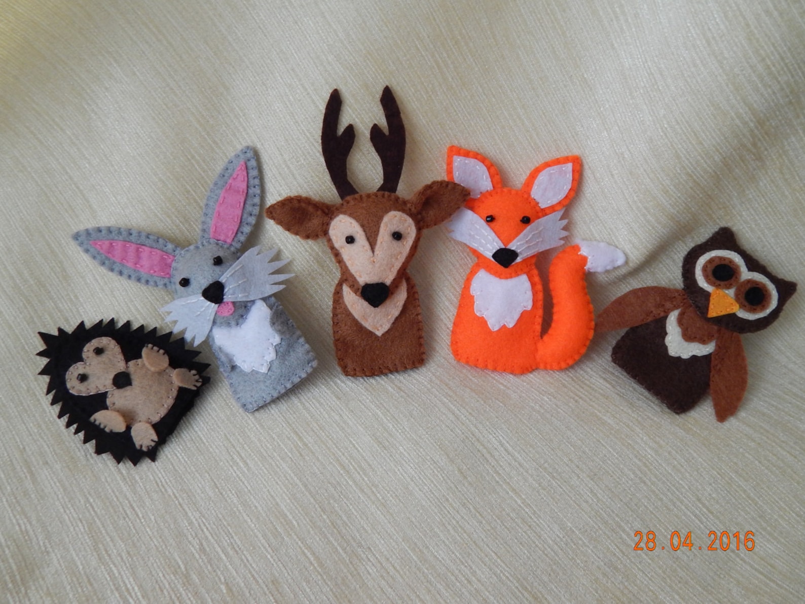 Forest Animal Finger Puppets. Felt Finger Puppets. 5 Forest Animals ...