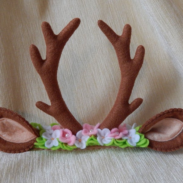 Deer Antler Headband - Etsy