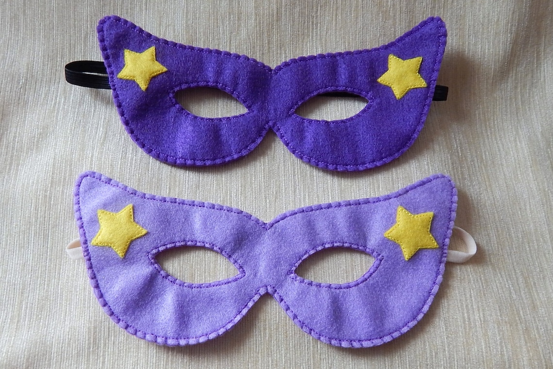 Superhero Mask With Stars. Superhero Mask. Felt Superhero - Etsy