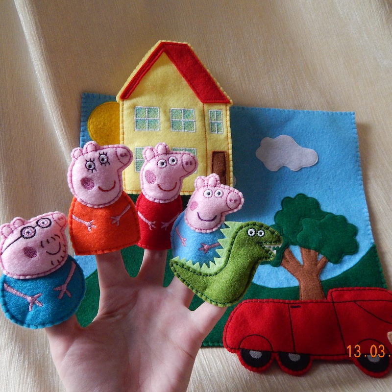 Family Puppet Play Set - Etsy