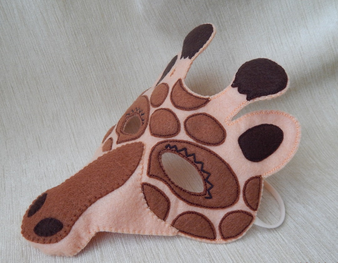 Giraffe - Felt Mask. Giraffe Mask for Children. Felt Mask. Giraffe Mask ...