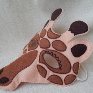 Giraffe - Felt Mask. Giraffe Mask for Children. Felt Mask. Giraffe Mask ...