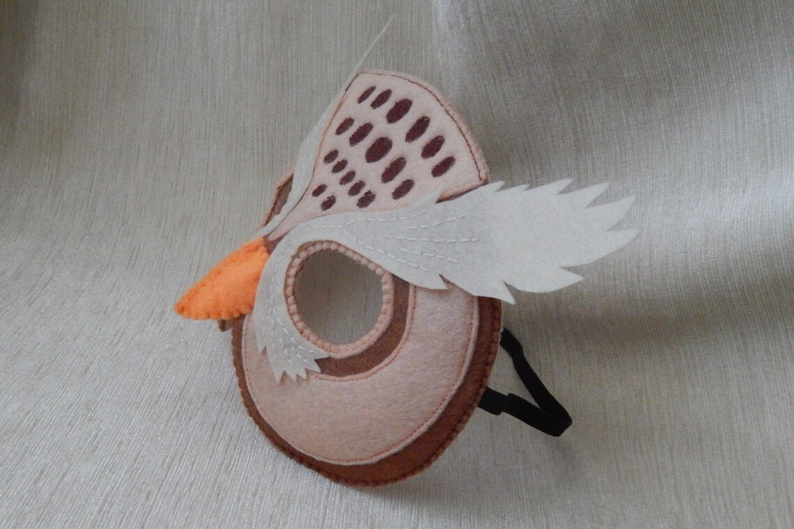 Owl - Felt Mask. Owl Mask for Children. Felt Mask. Owl Mask. Halloween ...