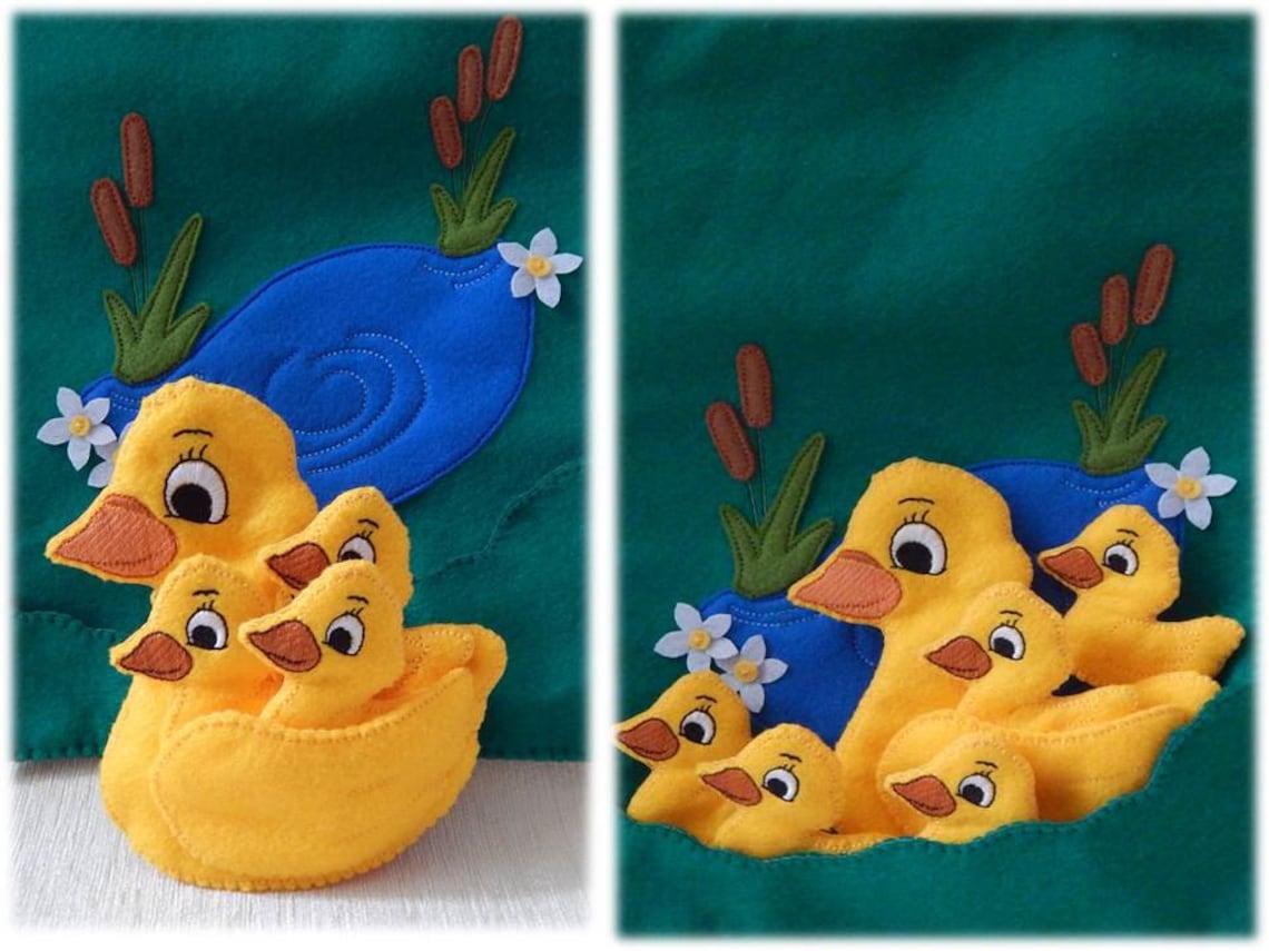 5 little ducks finger puppet play set. 5 little ducks finger | Etsy