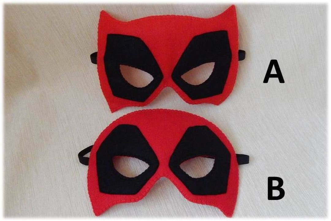 Deadpool Inspired a Felt Mask. Superhero Mask. Felt Superhero Mask ...