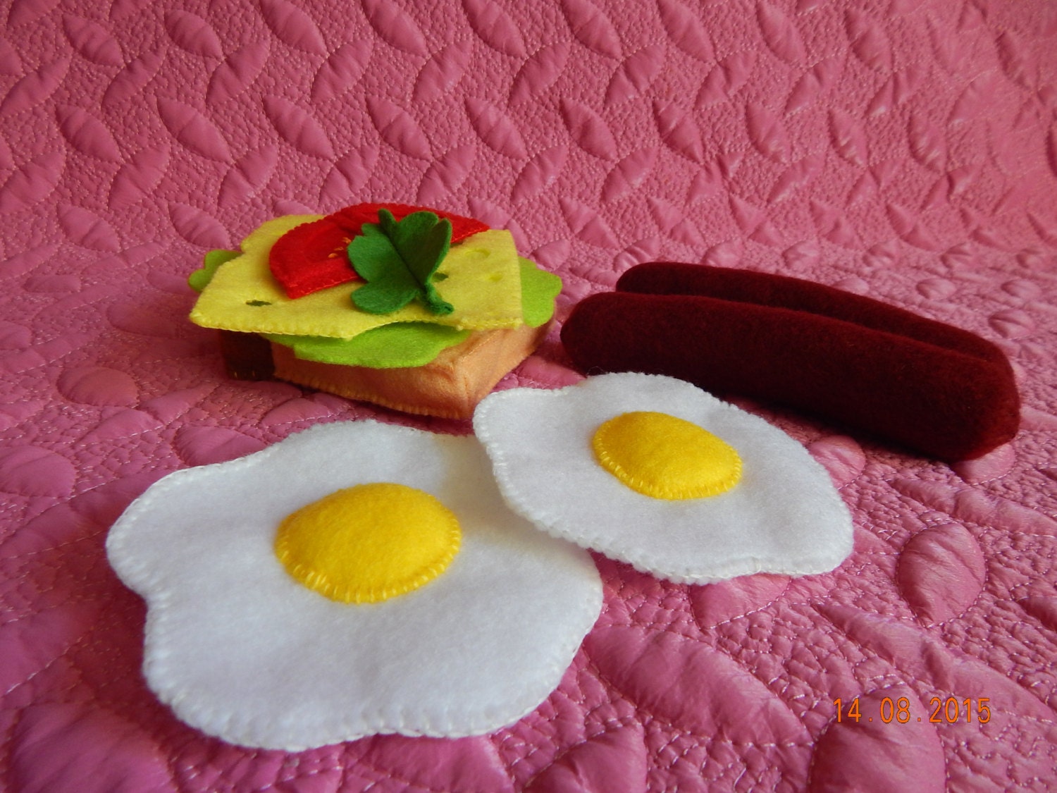 Felt sandwich. Educational toy. Felt food. Felt breakfast set. | Etsy