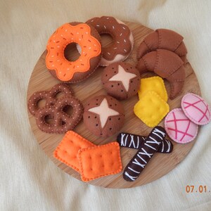 Embroidered Bakery Set. Felt Bakery Set. Felt Pastry. Felt ...
