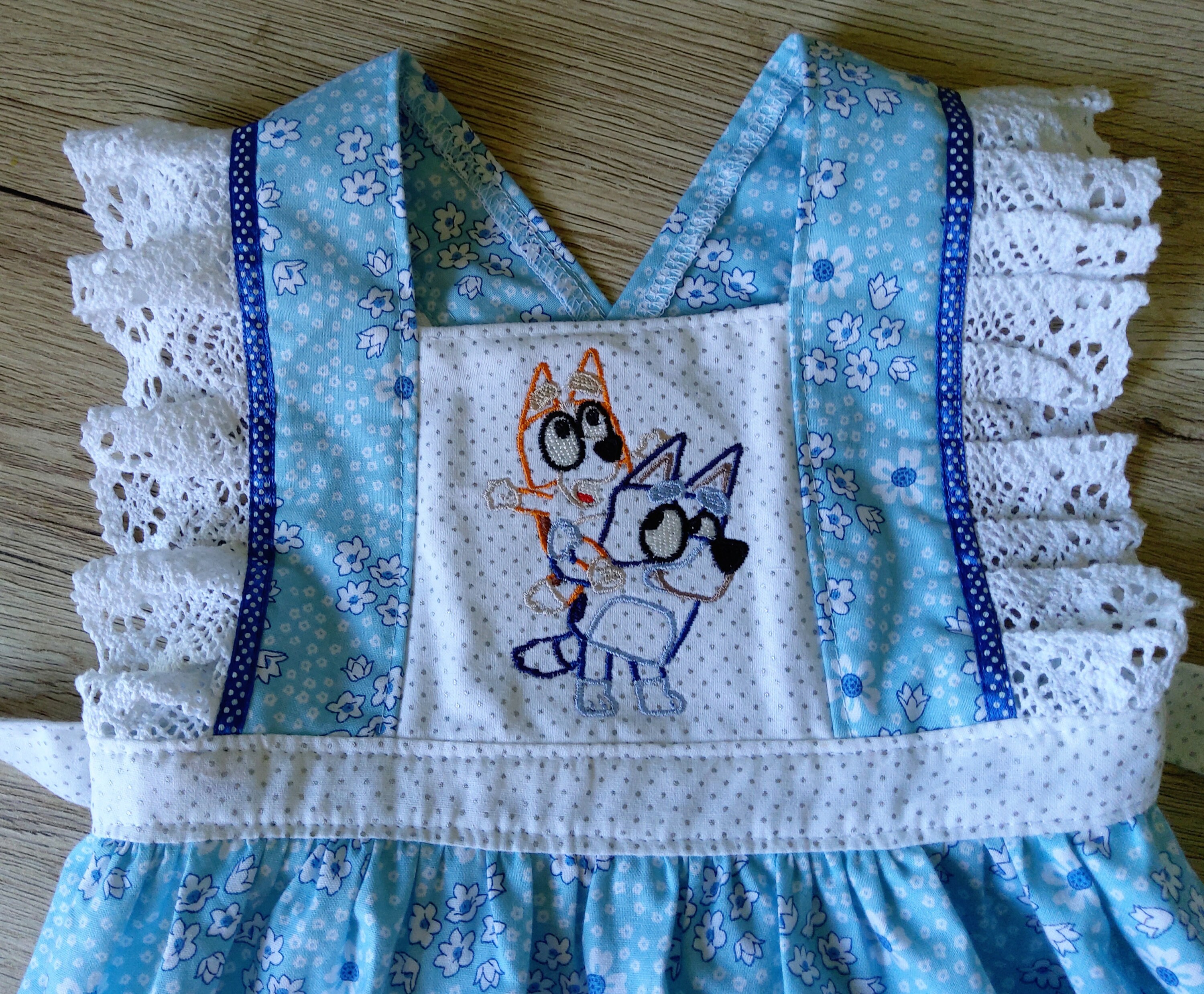 Bingo Dress Bluey Dress Bluey size 0 FREE Bluey Hair Bow | Etsy