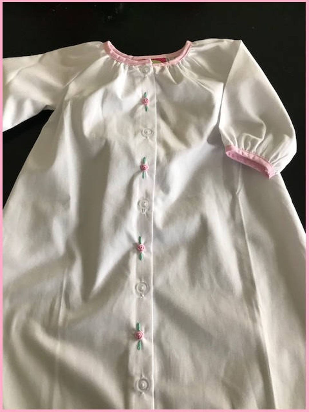 Infant Hand Embroidered Daygown - Etsy