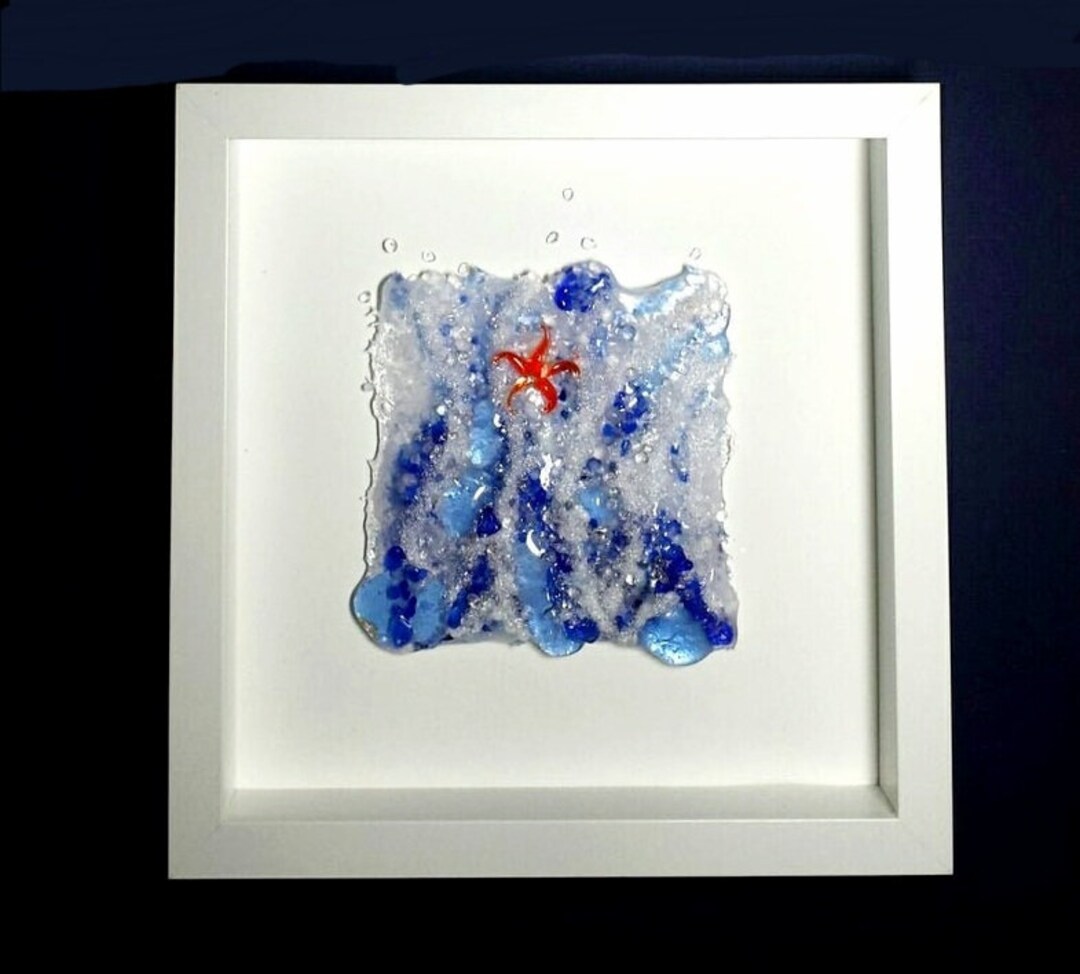 Sea Star Starfish Glass Art Starfish Wall Art Fused Glass - Etsy