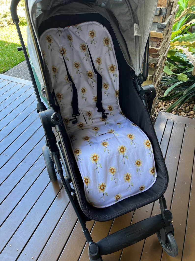 Pram Liner, Pram Insert, Universal Pram Liner, Sunflowers, Stroller ...