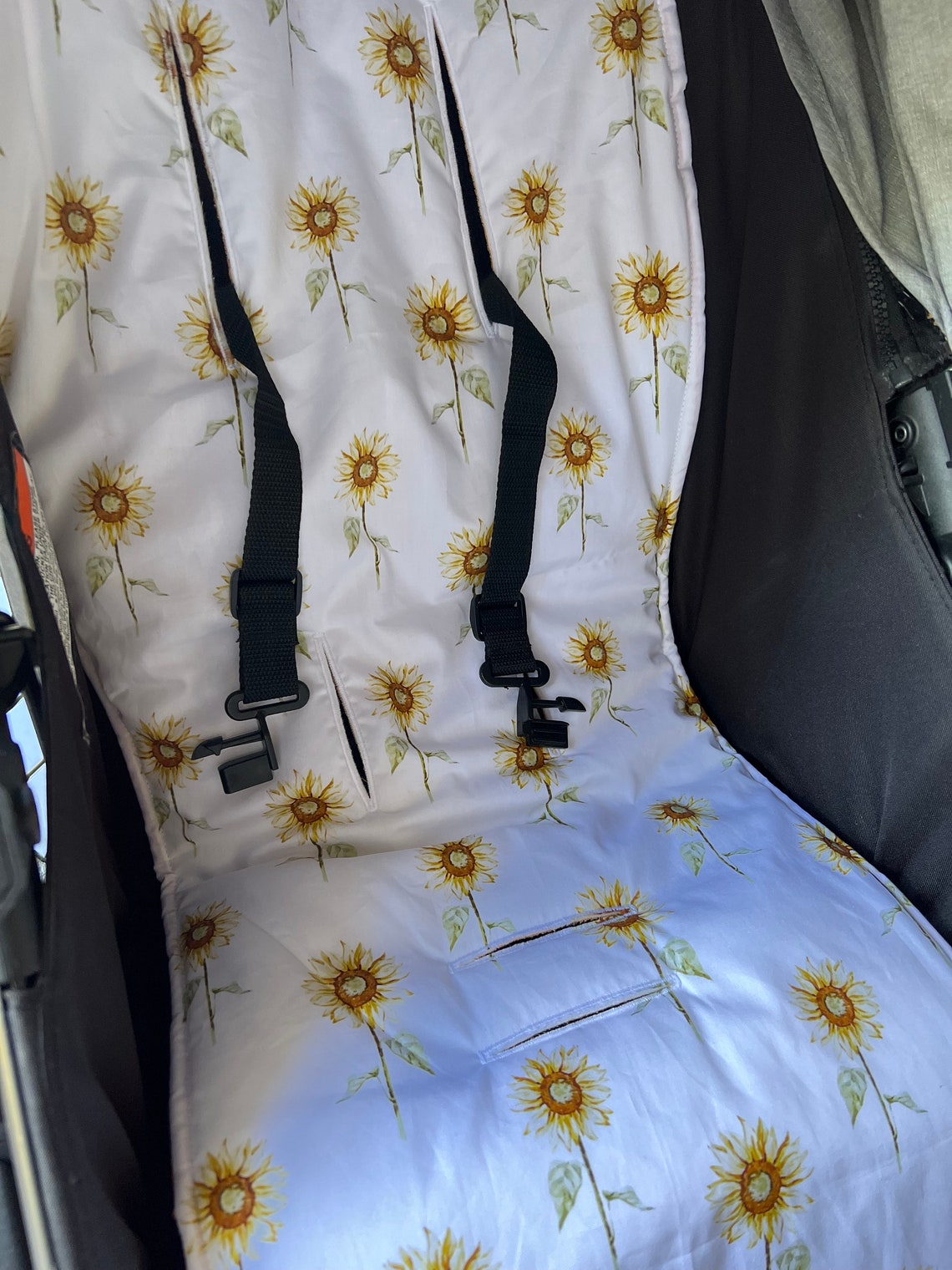 Pram Liner, Pram Insert, Universal Pram Liner, Sunflowers, Stroller ...