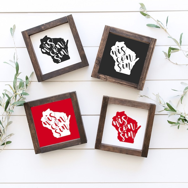 Wisconsin Sign - Etsy