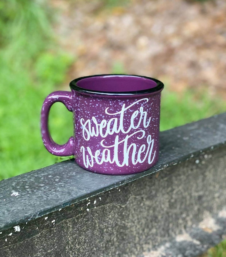 Sweater Weather Campfire Mug Fall Coffee Cup Hoodie | Etsy