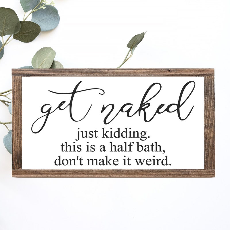 Half Bath Sign - Etsy