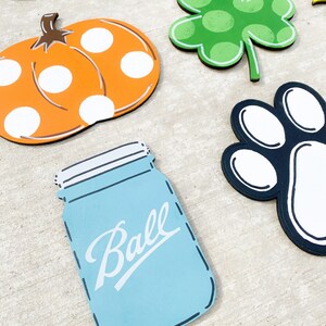 Interchangeable Sign Pieces Seasonal Wood Sign Home Sign Seasonal Decor ...