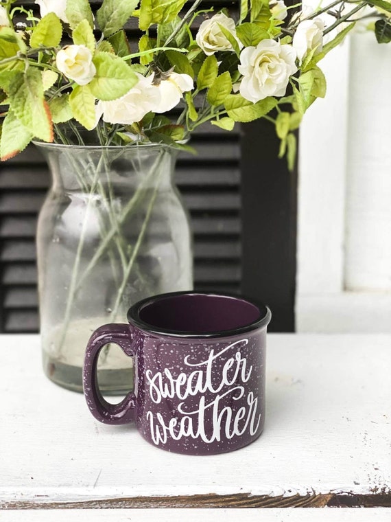 Sweater Weather Campfire Mug Fall Coffee Cup Hoodie | Etsy