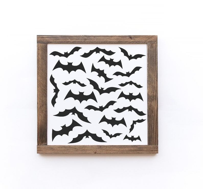 Glorious Morning Halloween Tile Bats Brooms | Etsy