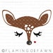 Fawn face svg fawn svg deer svg wild animal svg files fawn | Etsy