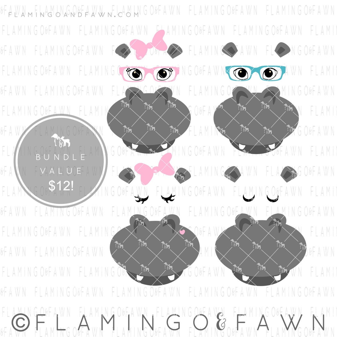 Hippo Svg, Hippo Face Svg, Wild Animal Svg, Svg Hippo Files, Hippo ...