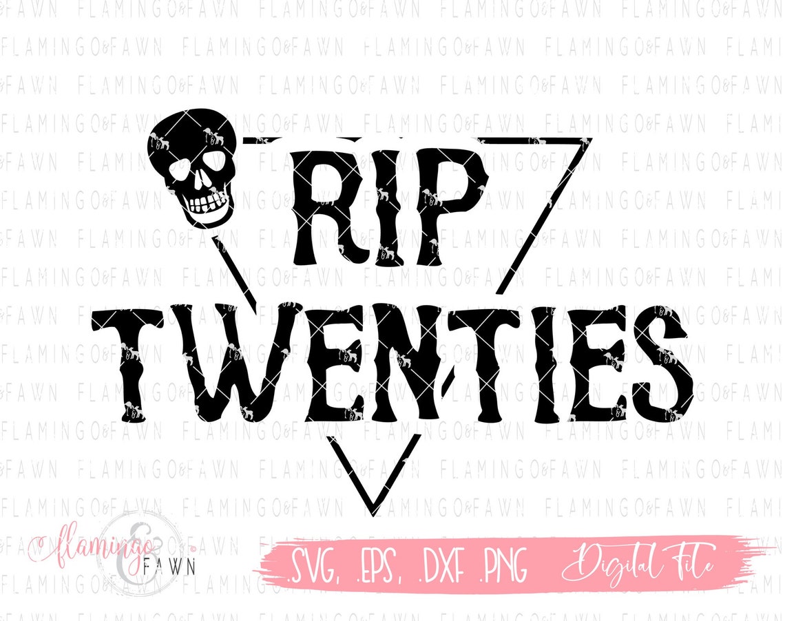 RIP Twenties Svg 30th Birthday Svg Death to My Youth Svg - Etsy India