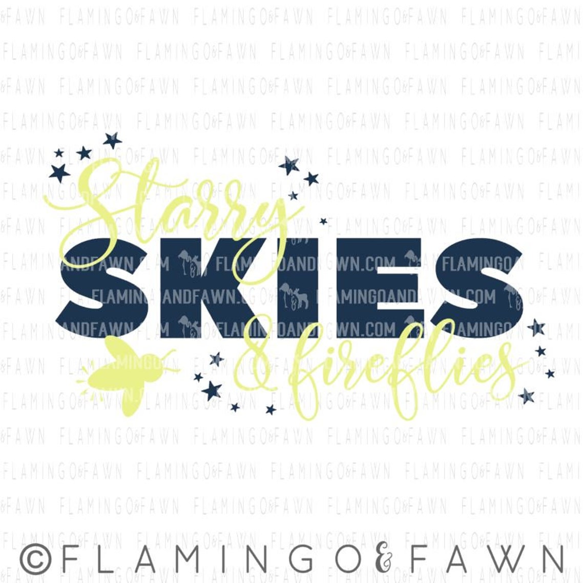 Fireflies Svg Files for Shirts and Other Crafts. Starry Skies | Etsy
