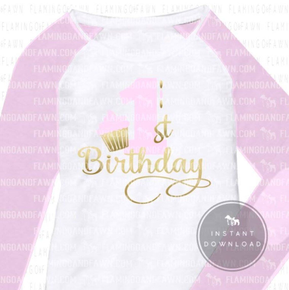 First Birthday Svg 1st Birthday Svg Cupcake Svg Svg | Etsy