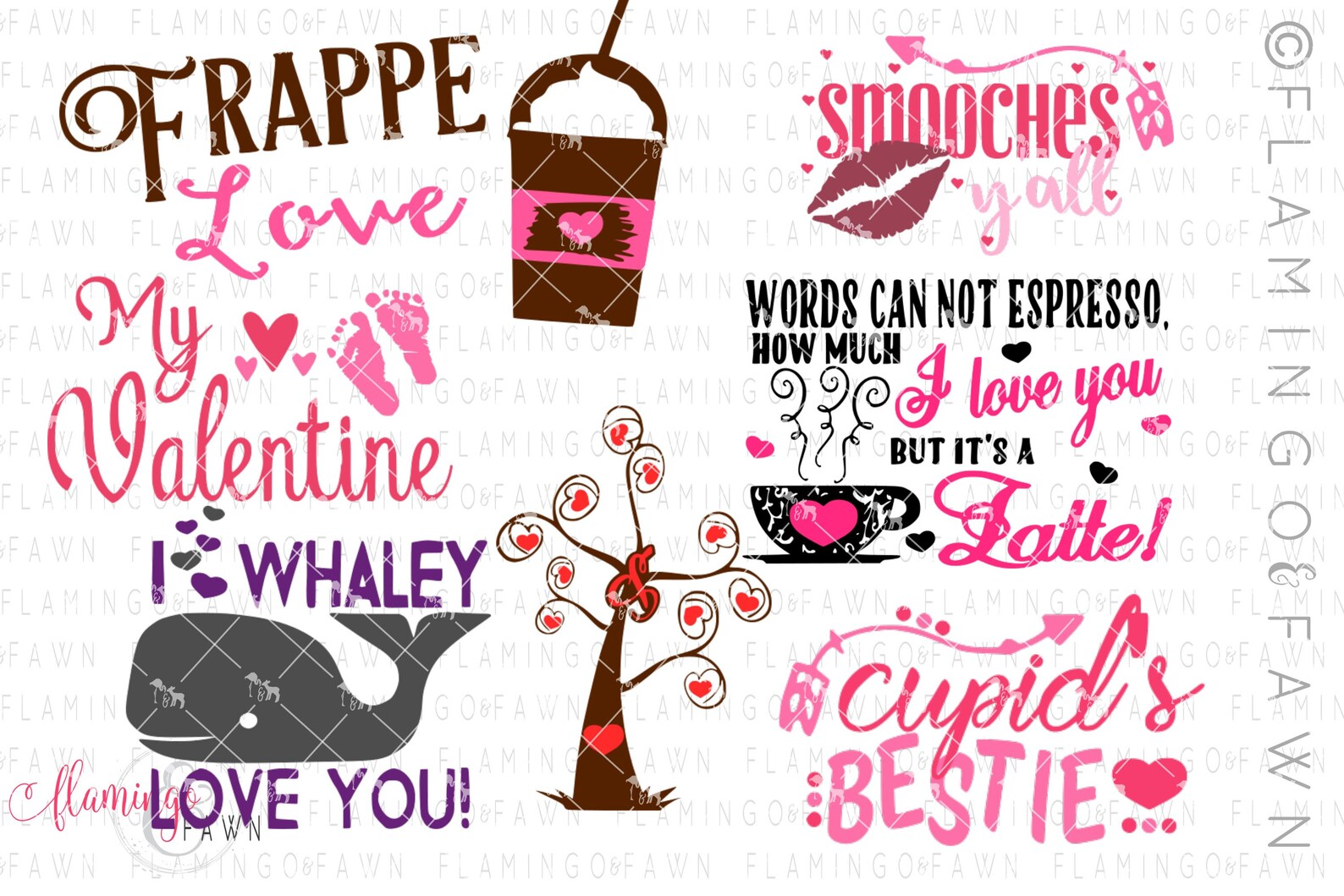 Valentine Bundle Svg Files, Svg Valentines, Vanlentines Day Svg Files ...