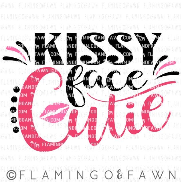 Kissy Face Svg Girl Valentines Svg Svg Valentine Valentines | Etsy