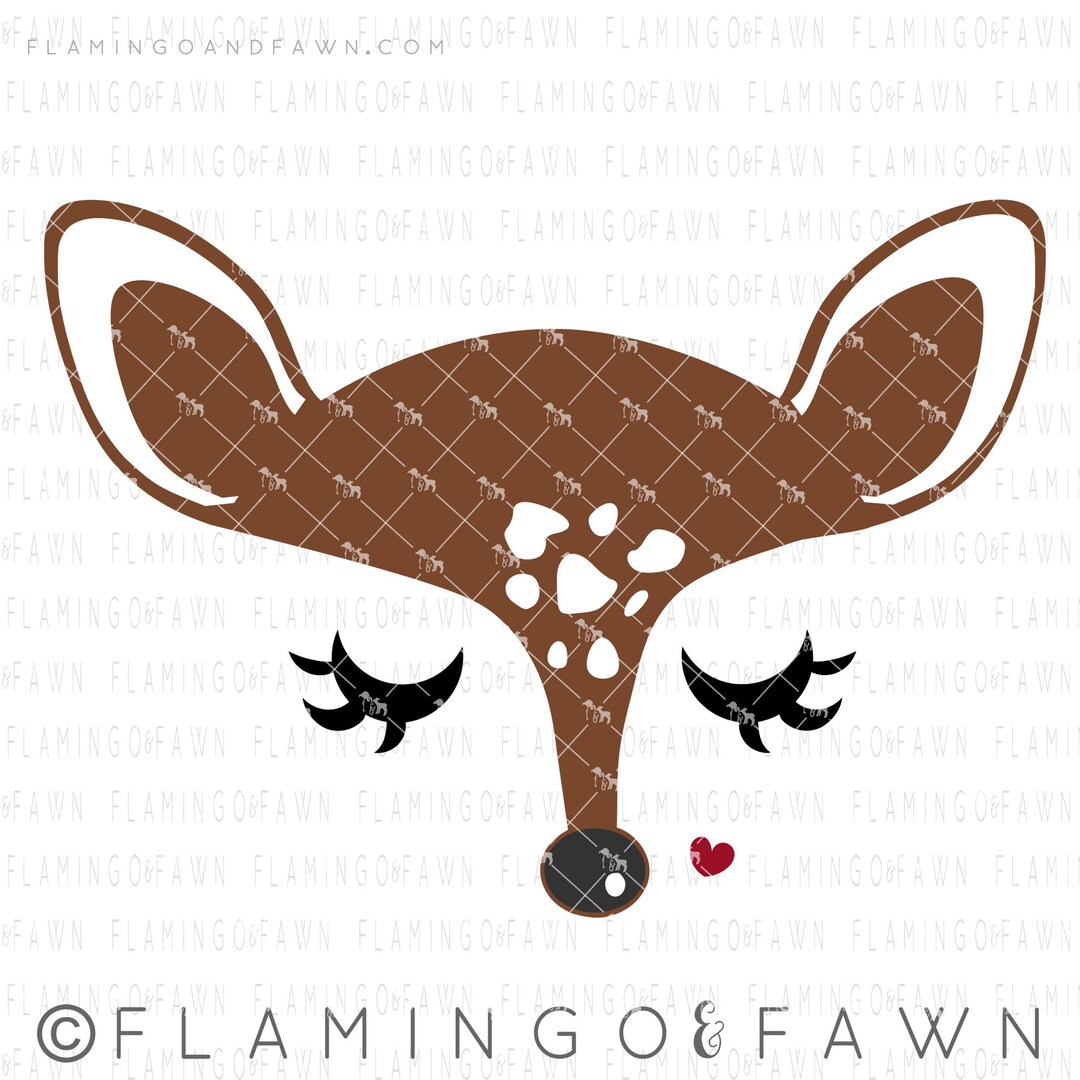 Fawn Face Svg, Fawn Svg, Deer Svg, Wild Animal Svg Files, Fawn Svg ...