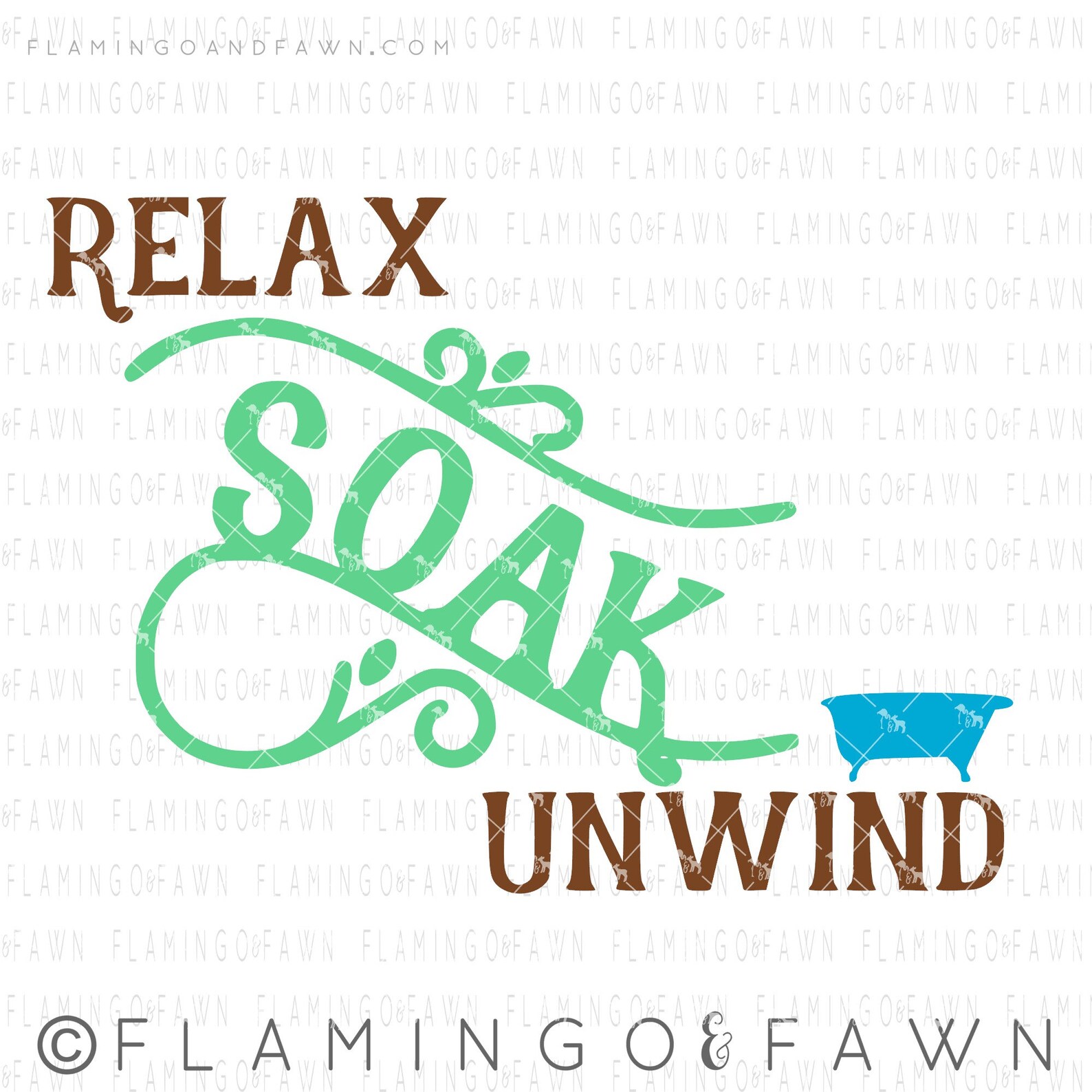 Bathroom Sign Svg Cutting Files Relax Soak Unwind Svg - Etsy
