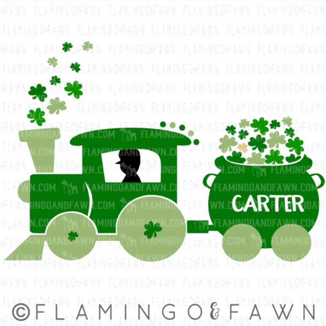 St Patricks Day Train Svg Files for Cutting St Pattys Day - Etsy
