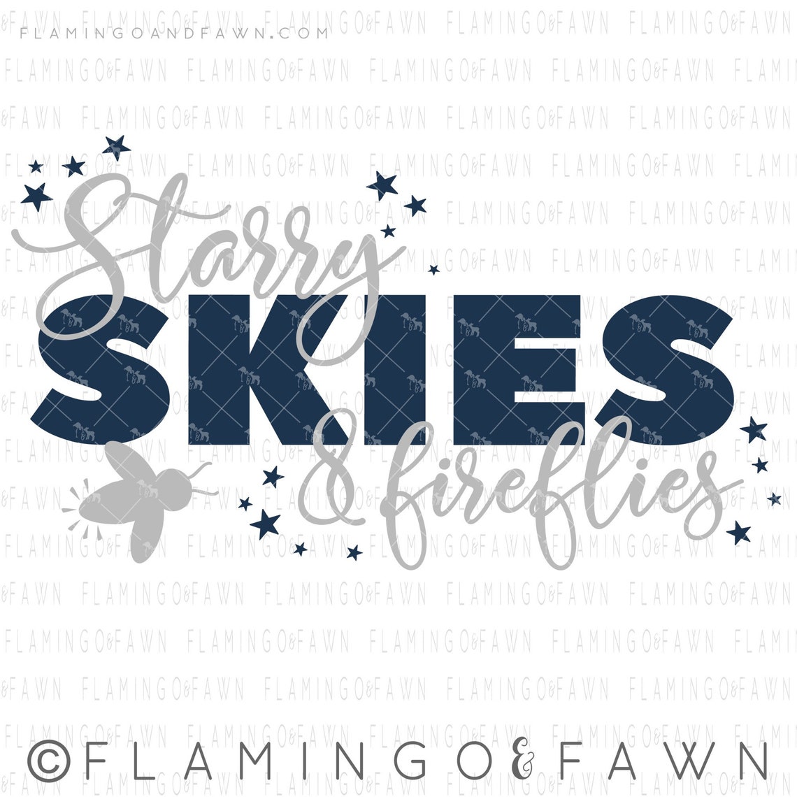 Fireflies Svg Files for Shirts and Other Crafts. Starry Skies | Etsy