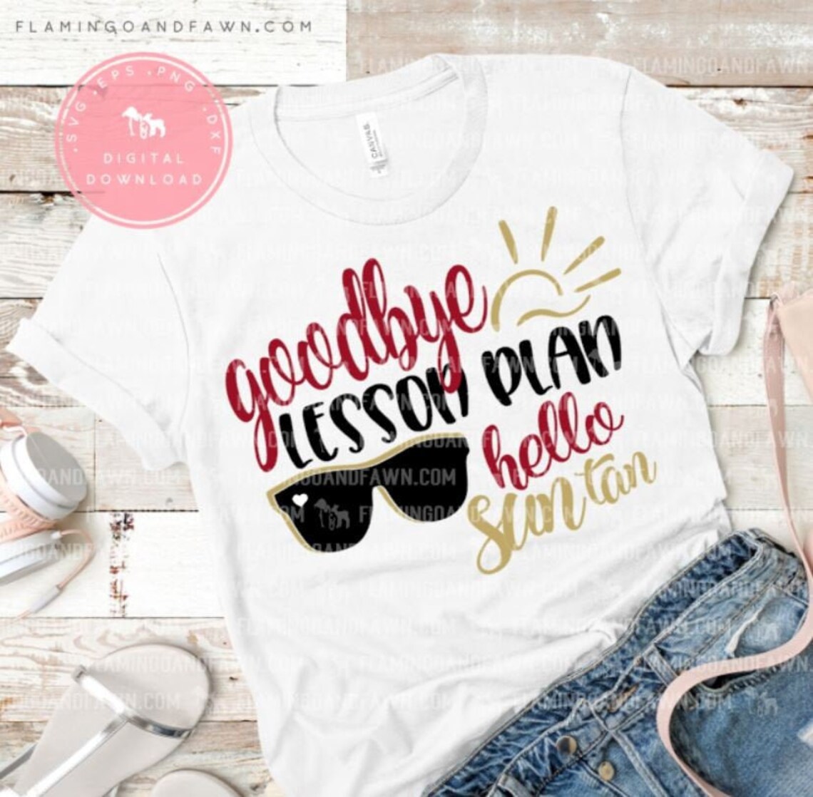 Summer Teacher Svg Files Goodbye Lesson Plan Svg Teacher | Etsy