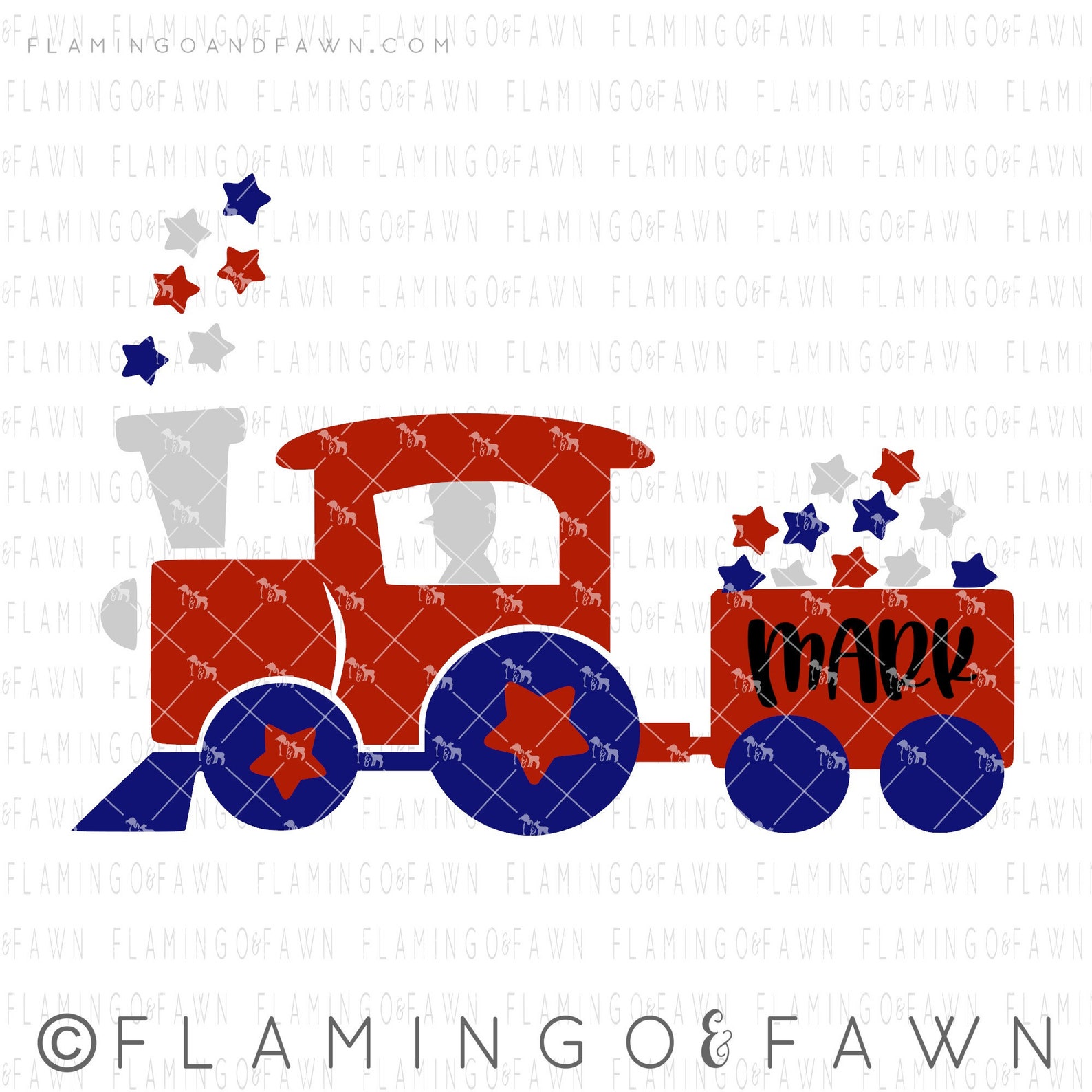 4th of July Train Svg July 4th Svg Star Svg Train Svg - Etsy