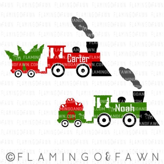 Christmas train svg files for cutting Christmas svg train | Etsy