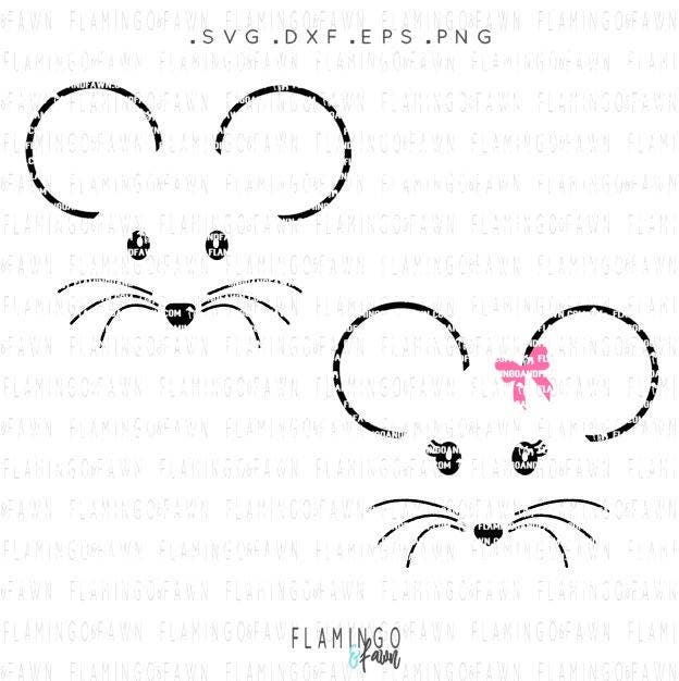 Mouse Svg, Mouse Face Svg, Mouse Dxf, Mouse Svg Cut Files, Animal Face ...