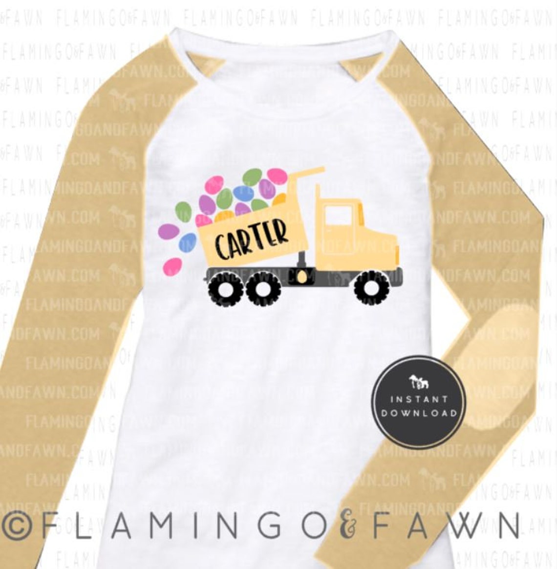 Boy Easter Svg Dump Truck Svg Easter Svg Files Easter Boy | Etsy