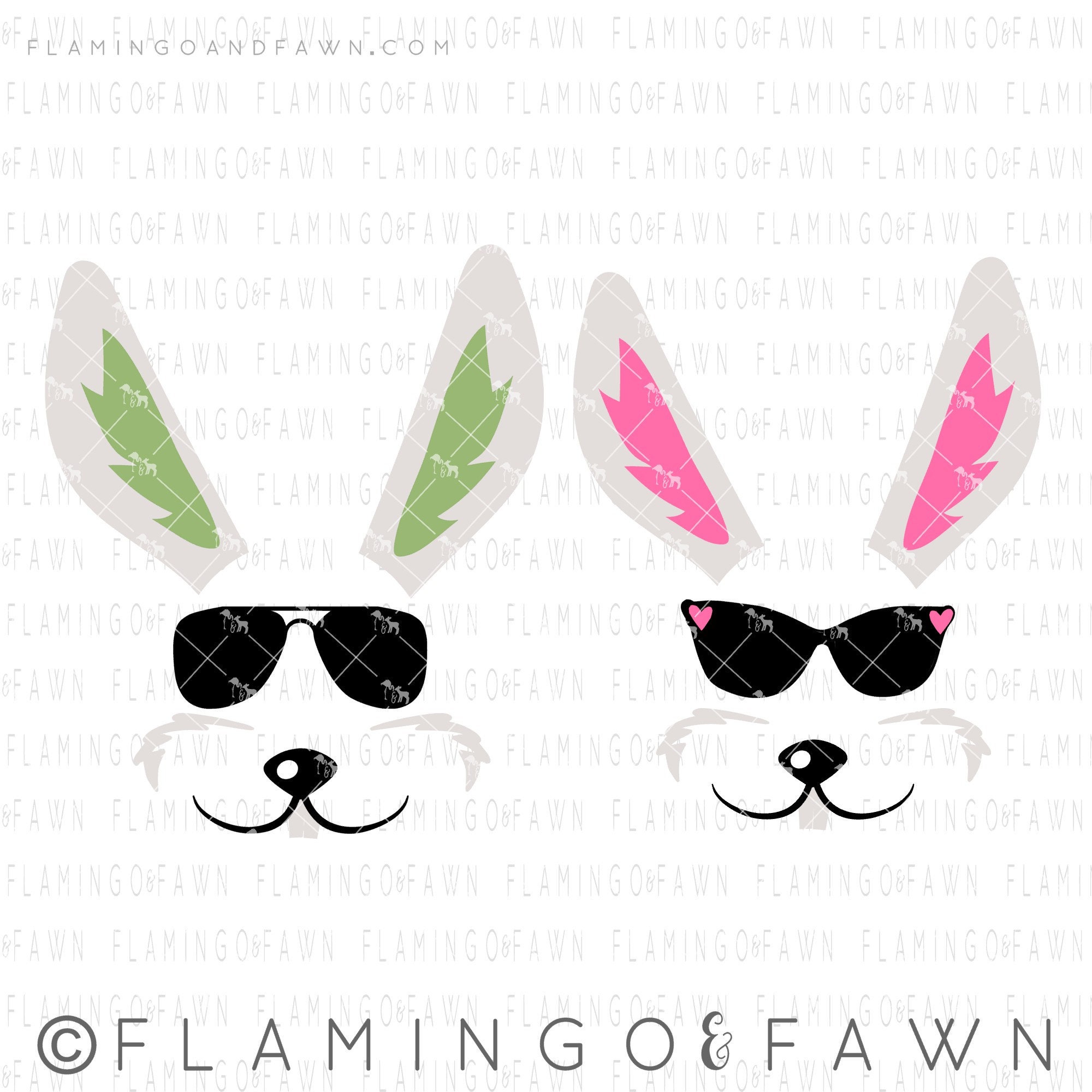 Easter Bag Svg Bunny Face Svg, Easter Svg, Rabbit Face Svg, Sunglasses ...