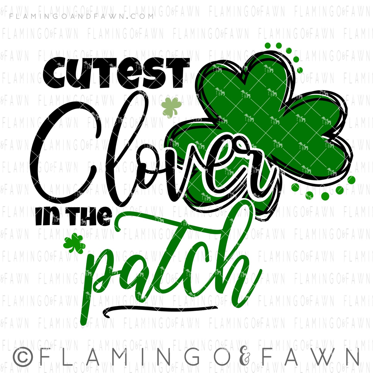 Cutest Clover in the patch svg first st patrick day svg 1st | Etsy