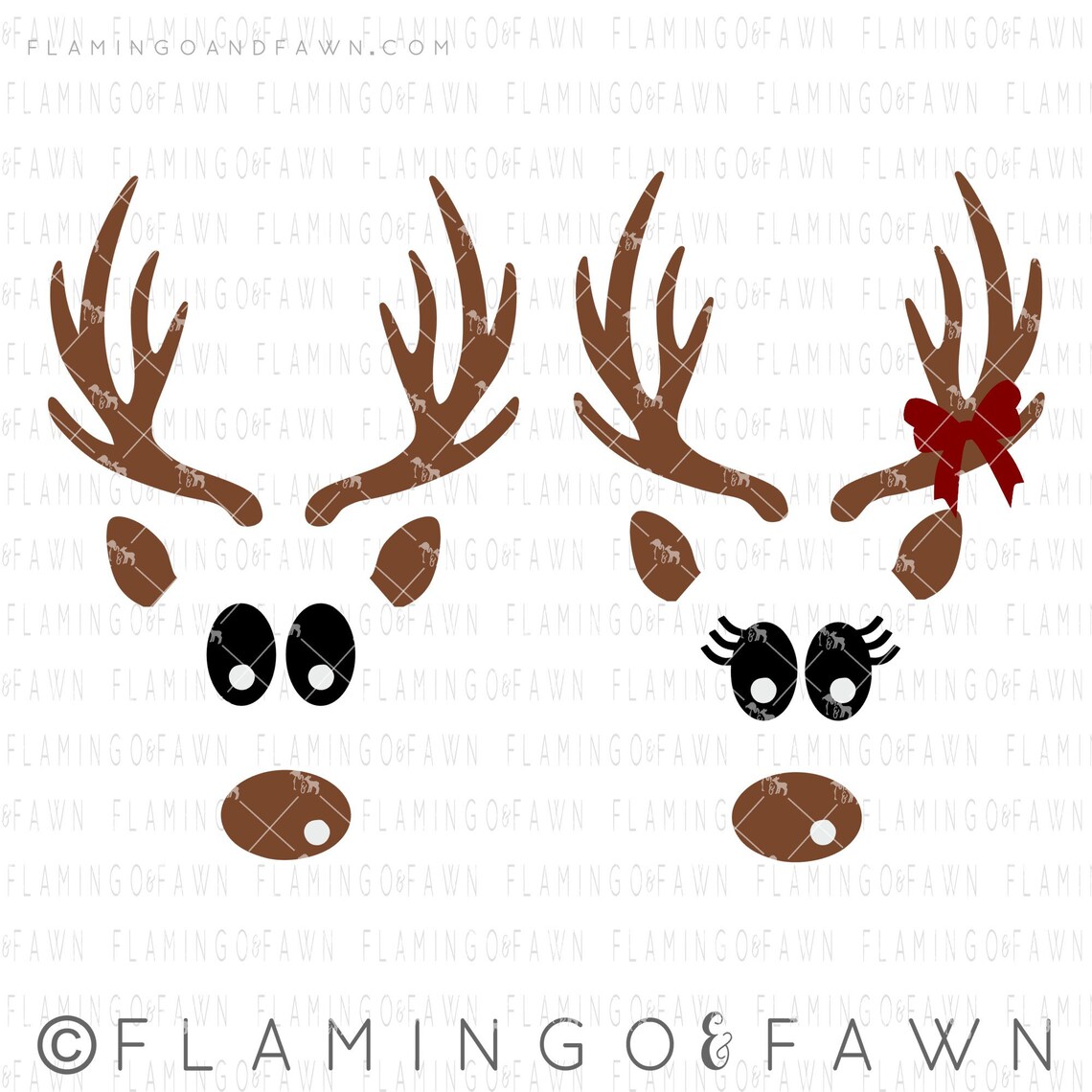 Renos cara archivos svg camisa de reno svg Navidad svg - Etsy España