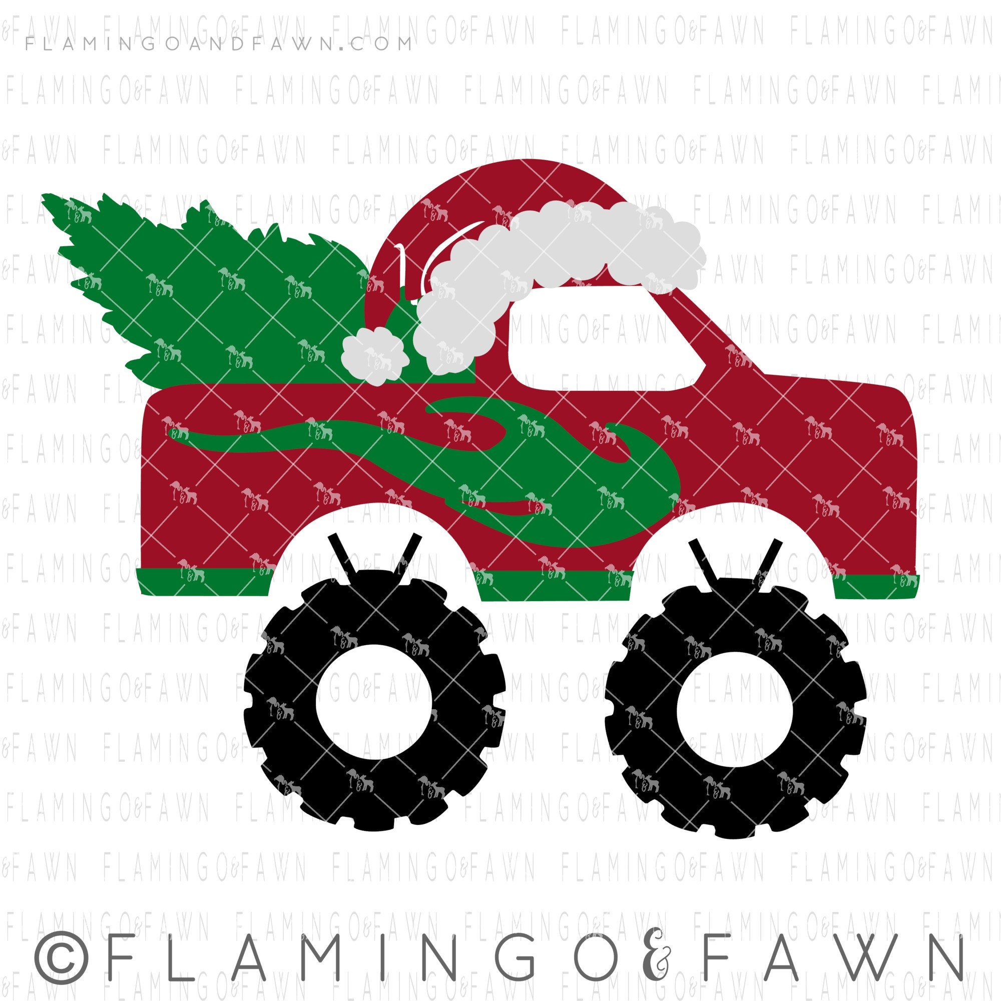 Christmas Truck Svg Monster Truck Svg Christmas Truck Svg - Etsy